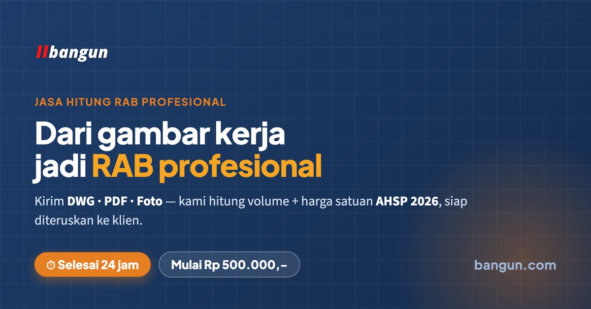Template RAB Excel Gratis 2026 — Rumah, Ruko & Renovasi (Download) | Bangun